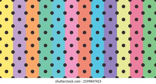 Polka Dots Striped Background Vector Simple Stock Vector (Royalty Free ...