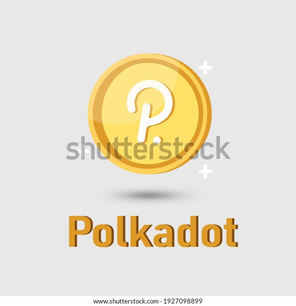 Polkadot Dot Crypto Currency Icon Gold Stock Vector (Royalty Free ...