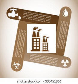Pollution Infographics Design Vector Illustration Eps10 Stock Vector ...