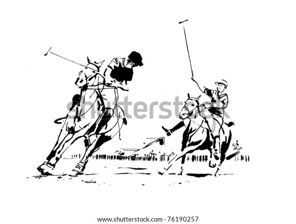 Partido de polo: vector de stock (libre de regalías) 76190257 ...