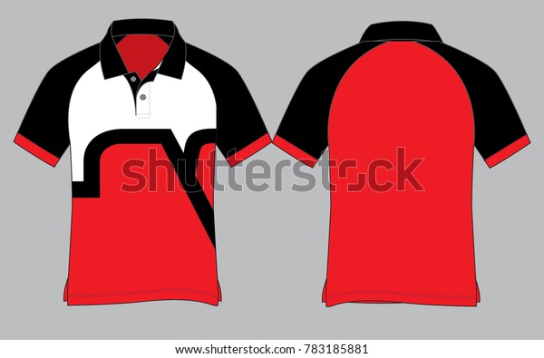 Polo Shirt Design Vector Three Colorsfront Stock Vector (Royalty Free ...