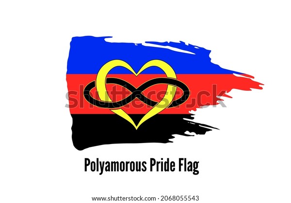Polyamorous Pride Flag Symbol Lgbt Community Stock Vector (Royalty Free ...