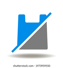 Polyethylene Plastic Bag Cross Out Vector Stock Vector (Royalty Free ...
