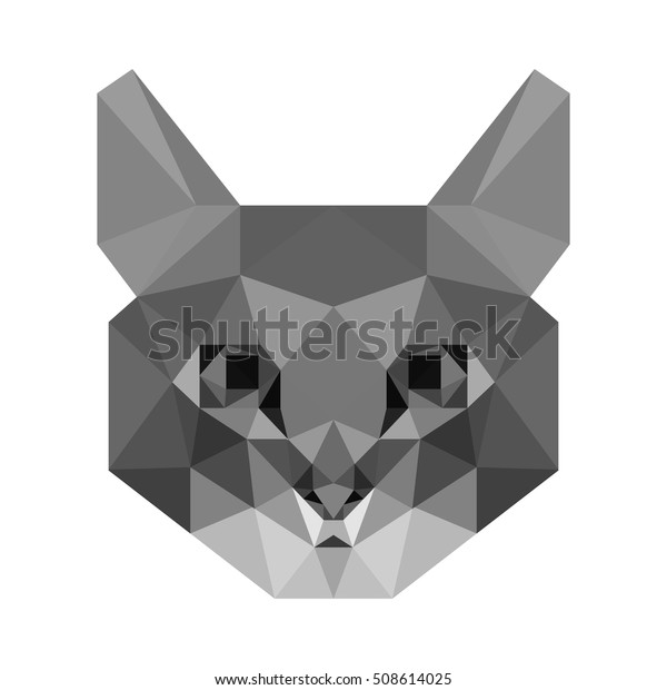 Polygon Animal Pet Cat Poly Pop Stock Vector (Royalty Free) 508614025 ...