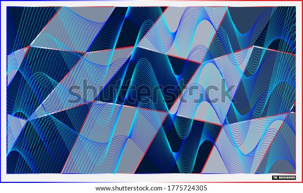 Polygon Background Digital Blue Line Stock Vector (Royalty Free ...