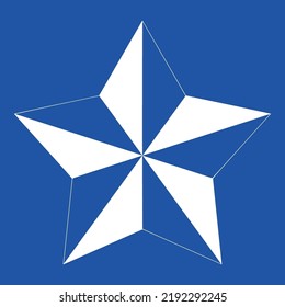Polygon Pentagram Modern Premium Designer Blue Stock Vector (Royalty ...