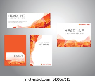 Polygon Template Corporate Design Stock Vector (Royalty Free ...