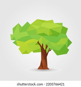 Polygon Tree Modern Vector Illustration Isolated Stock Vector (Royalty ...