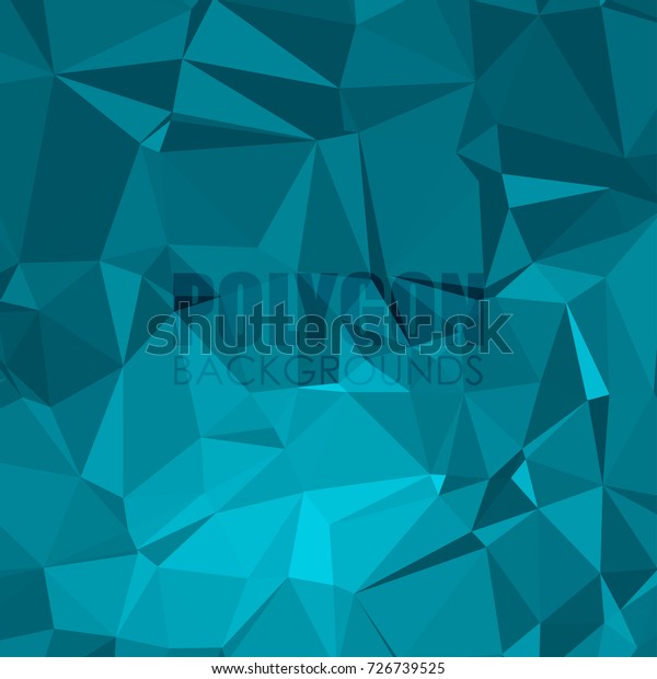 Polygonal Background Shades Ocean Stock Vector (Royalty Free) 726739525 ...