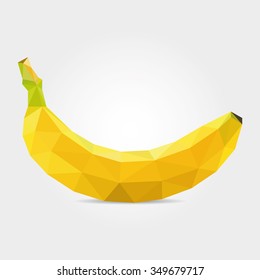 Polygonal Banana Vector Stock Vector (Royalty Free) 349679717 ...