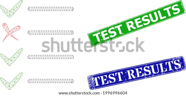 Polygonal Check List Model Test Results: เวกเตอร์สต็อก (ปลอดค่า ...
