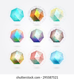 Polygonal Crystal 库存矢量图（免版税）294805193 | Shutterstock