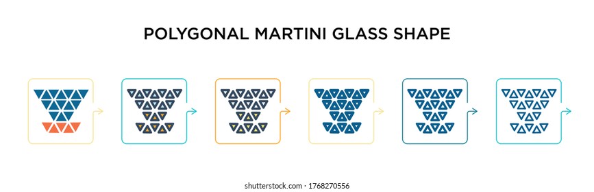68 Polygonal martini glass shape Images, Stock Photos & Vectors ...