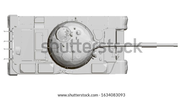 Polygonal Model Battle Tank 3d View Stock Vector (Royalty Free ...