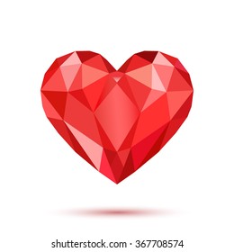Pretty Red Heart Stock Vector (Royalty Free) 1025796430