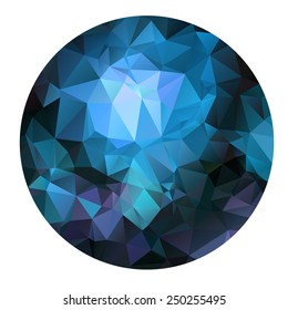 Blue Topaz Isolated On White Background Stock Photo 1284894517 ...