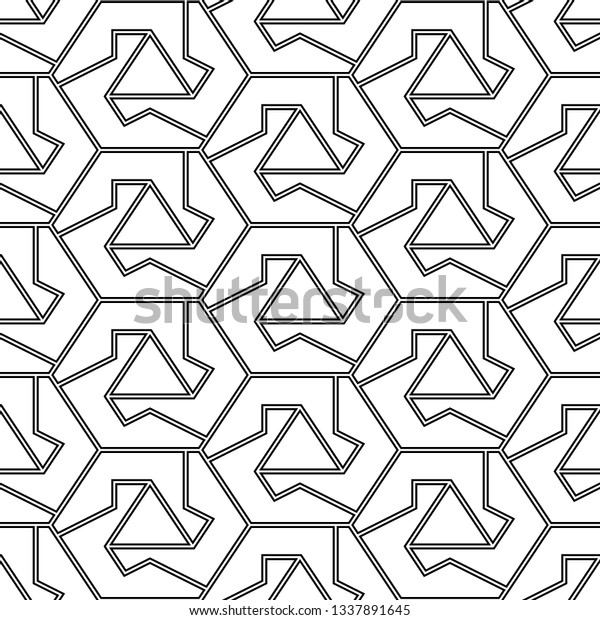 Vektor Stok Polygons Backgroundmosaics Motif Simple Shapes Wallpaper ...