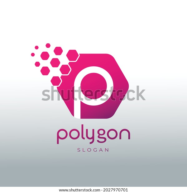 Polygons Letter P Logo P Letter Stock Vector (Royalty Free) 2027970701