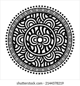 Polynesian Style Circular Shape Tattoo Maori Stock Vector (Royalty Free ...