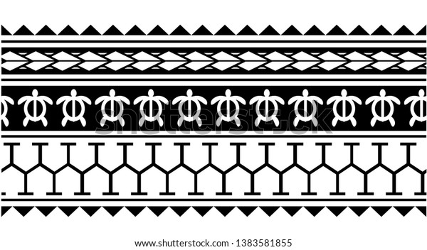 Polynesian Tattoo Line Pattern Tribal Pattern: Vector có sẵn (miễn phí ...