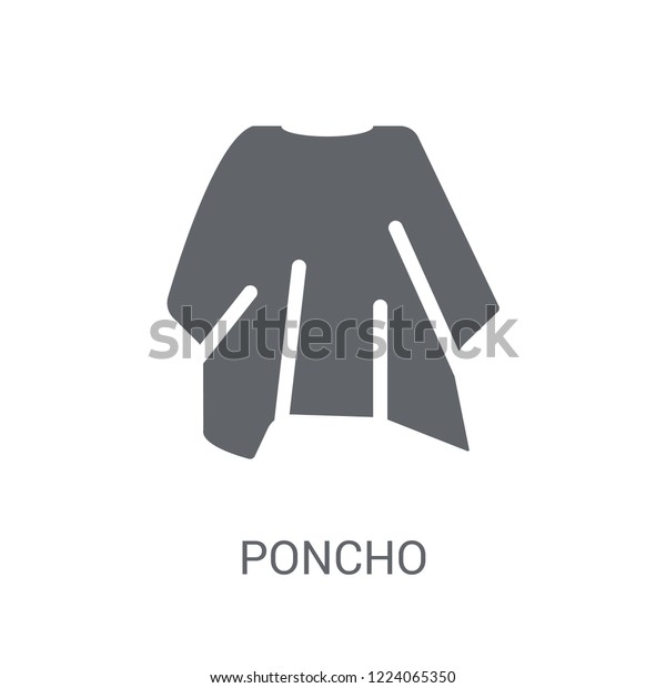 Poncho Icon Trendy Poncho Logo Concept Stock Vector (Royalty Free ...