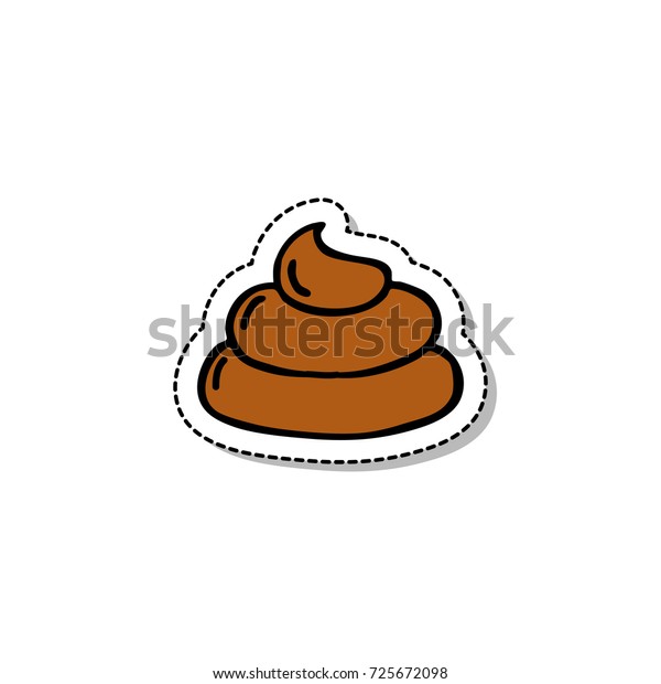 Poo Doodle Icon Stock Vector (Royalty Free) 725672098 | Shutterstock