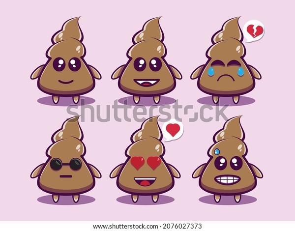 Poo Emoticon Vector Character Icon Illustration Stock Vector (Royalty ...