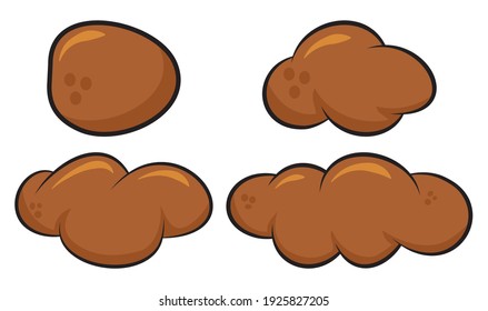 Poo Poop Faeces Set Human Animal Stock Vector (Royalty Free) 1925827205 ...