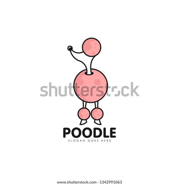 Poodle Dog Logo Vector Dog Logo Stock Vector (Royalty Free) 1342991063 ...