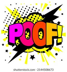 Poof Rainbow Text Explosion Effect Blast Stock Vector (Royalty Free ...