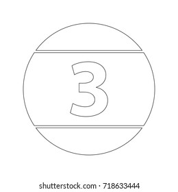Pool 3 Ball Icon Stock Vector (Royalty Free) 718633444 | Shutterstock
