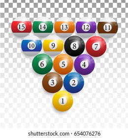 Pool Billiard Balls Wooden Rack Commonly Stock Vector (Royalty Free ...