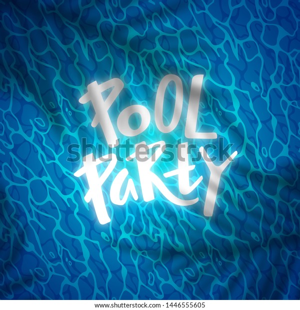 Pool Party Background Water Ripple Texture Stock Vector (Royalty Free ...