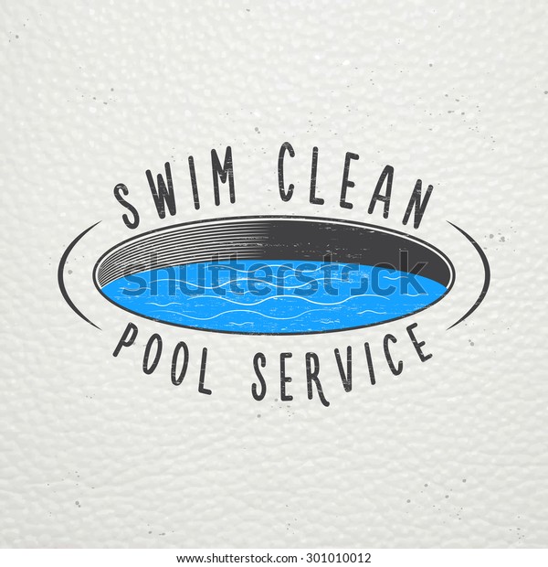 Pool Service Maintenance Cleaning Repair Adjustment Stock Vector ...