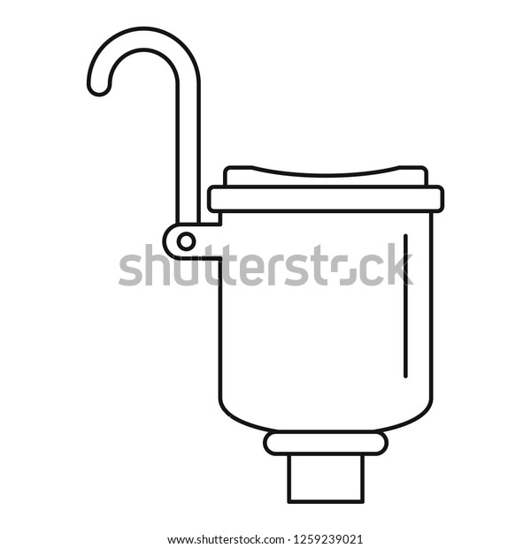 Pool Skimmer Icon Outline Pool Skimmer Stock Vector (Royalty Free ...