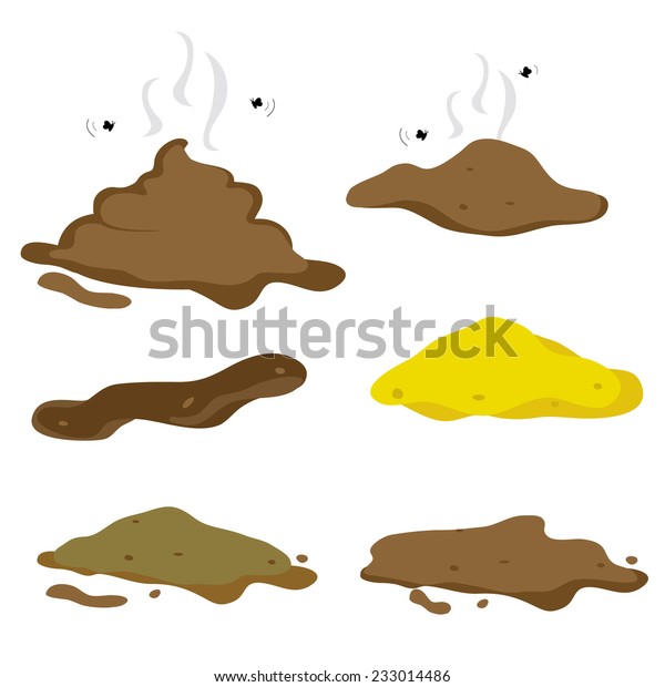 Poop Fecal Cartoon Vector: vector de stock (libre de regalías ...