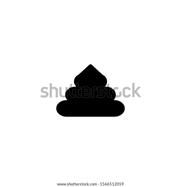 Poop Icon Vector Flat Illustration Stock Vector (Royalty Free ...