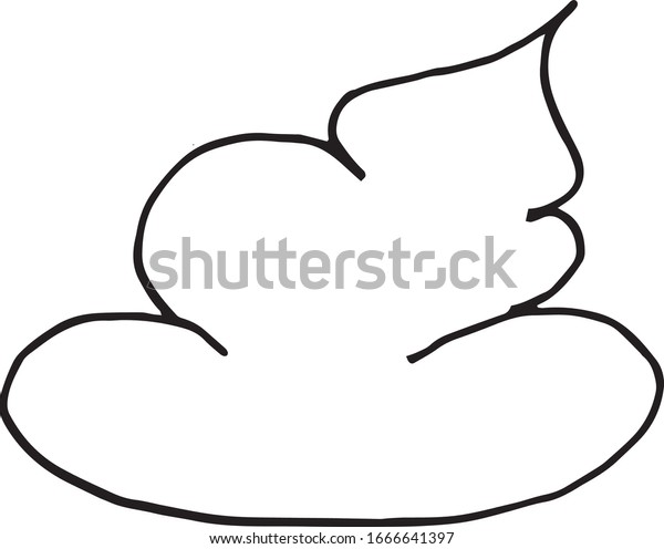 Poop Isolated On White Background Simple: เวกเตอร์สต็อก (ปลอดค่า ...