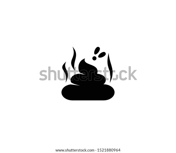 Poop Isolated Vector Icon Poop Vector: vetor stock (livre de direitos ...