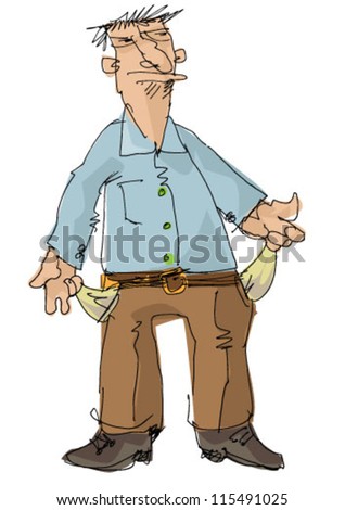 Poor Man Cartoon เวกเตอร์สต็อก (ปลอดค่าลิขสิทธิ์) 115491025 - Shutterstock