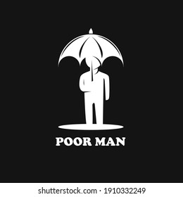 Poor Man Logo Design Vector Stock Vector (Royalty Free) 1910332249 ...