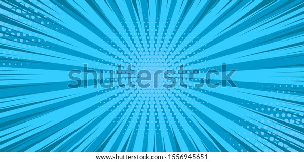 Pop Art Blue Comics Book Cartoon Stock Vector (Royalty Free) 1556945651 ...