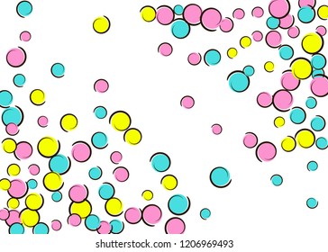 Pop Art Border Comic Polka Dot Stock Vector (Royalty Free) 1206969493