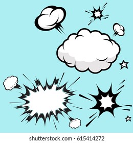 Pop Art Cloud Stock Vector (Royalty Free) 615414272 | Shutterstock