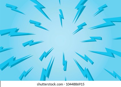 Pop Art Comic Background Lightning Blast Stock Vector (Royalty Free ...