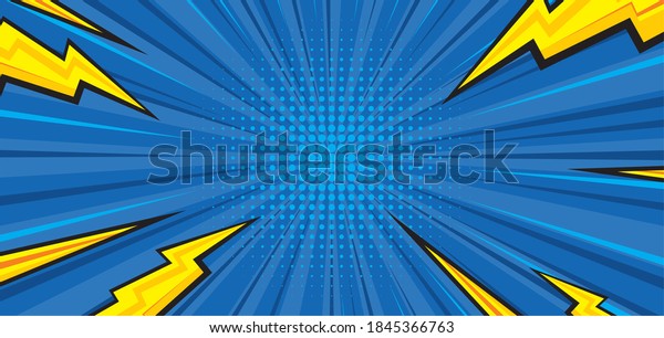 1,736 Comic background thunder 이미지, 스톡 사진 및 벡터 | Shutterstock