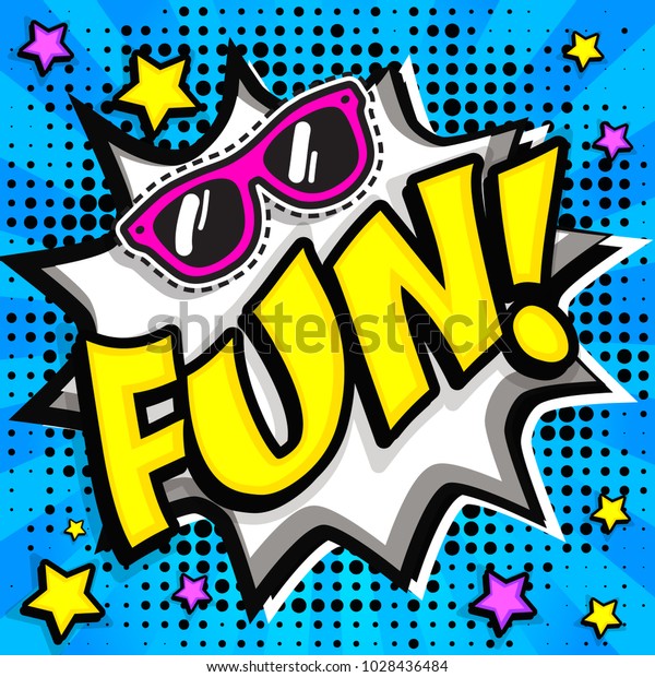 Pop Art Comics Icon Fun Speech Stock Vector (Royalty Free) 1028436484 ...