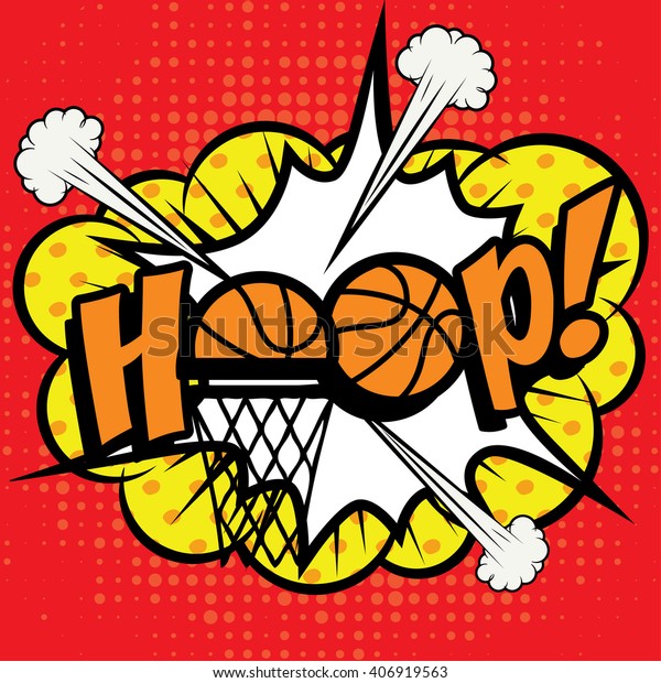 Pop Art Comics Icon Hoop Speech Stock Vector (Royalty Free) 406919563