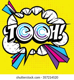 Pop Art Comics Icon Tech Speech 스톡 벡터(로열티 프리) 357214520 | Shutterstock