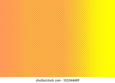 Pop Art Dots Background Yellow Orange 스톡 벡터(로열티 프리) 555344689 ...